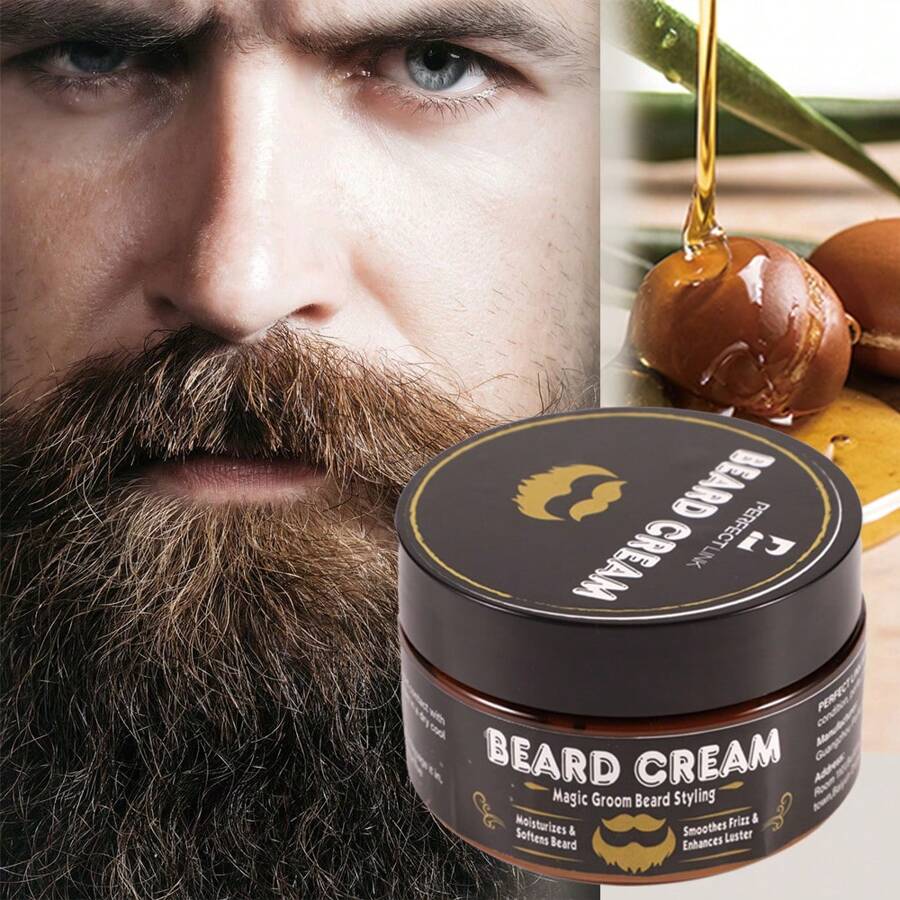 100g Beard Cream - Moisturizing No-Rinse Conditioner, Makes Facial Hair ...