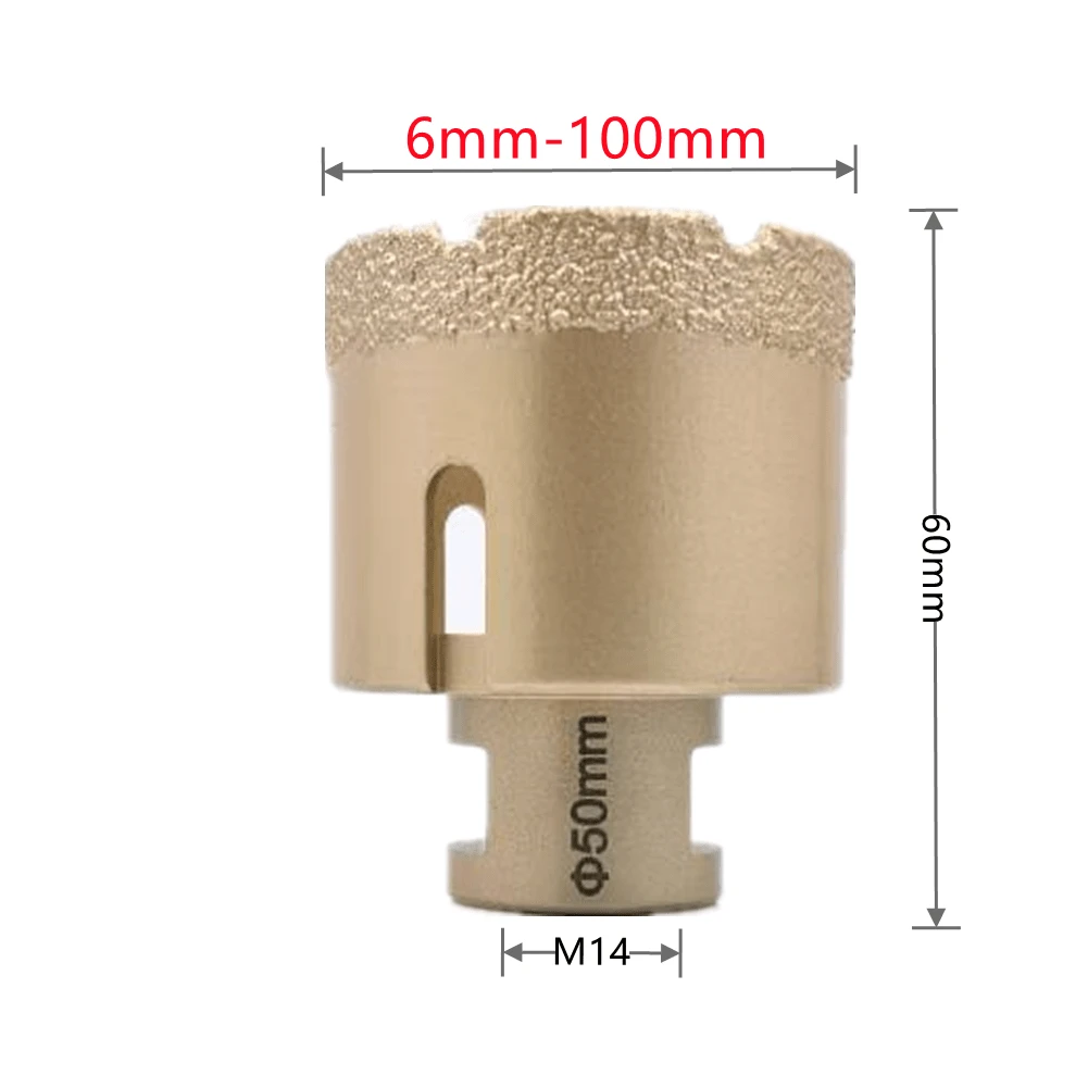 125 Type Angle Grinder M14 Thread Brazed Ceramic Tile Drilling Tool ...