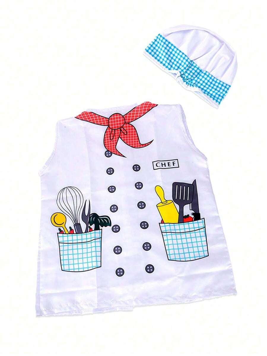 Chef Toy Clothing - Kitchen Toy Chef Clothing With Chef Hat - Male And ...