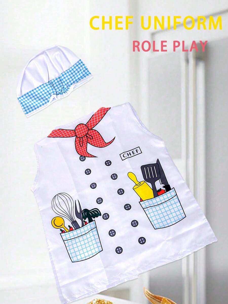 Chef Toy Clothing - Kitchen Toy Chef Clothing With Chef Hat - Male And ...