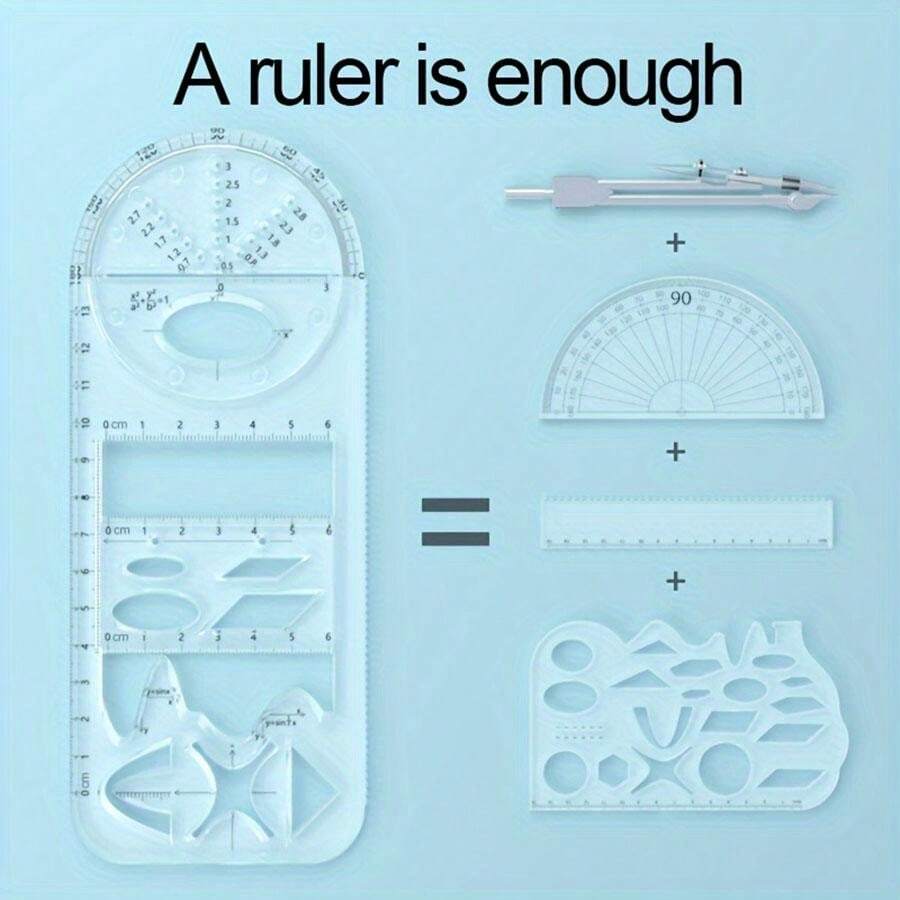 Template Ruler, Student Drawing, Circle Drawing, Geometry Drawing, Line ...