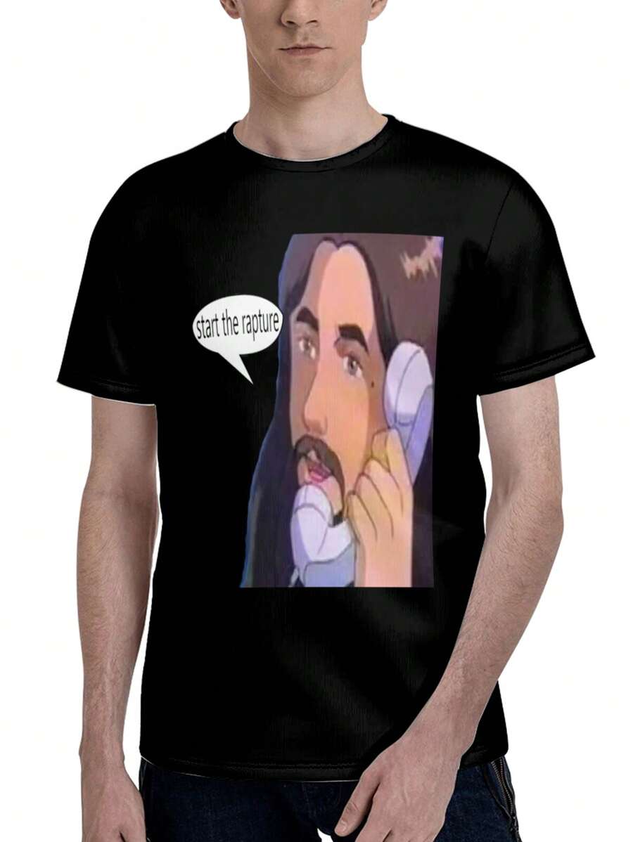 Start The Rapture Men T-Mens Shirt Brofanity Cartoons Humor Jesus Silly ...