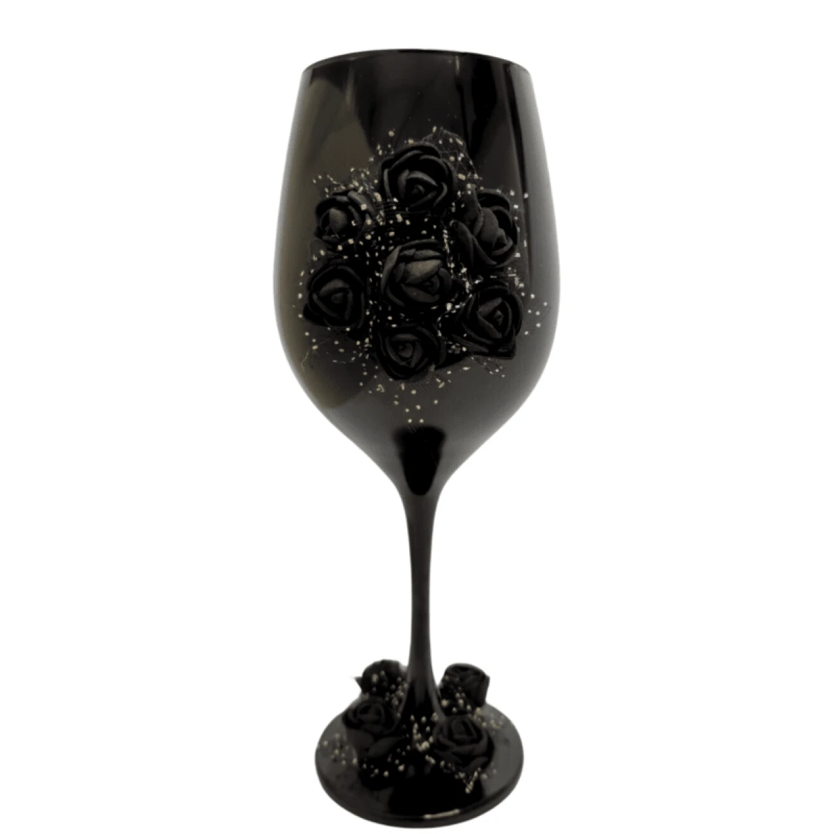 Black Glass Cup Pomba Gira Black Roses 490 Ml Nadir Barone Pomba Gira ...