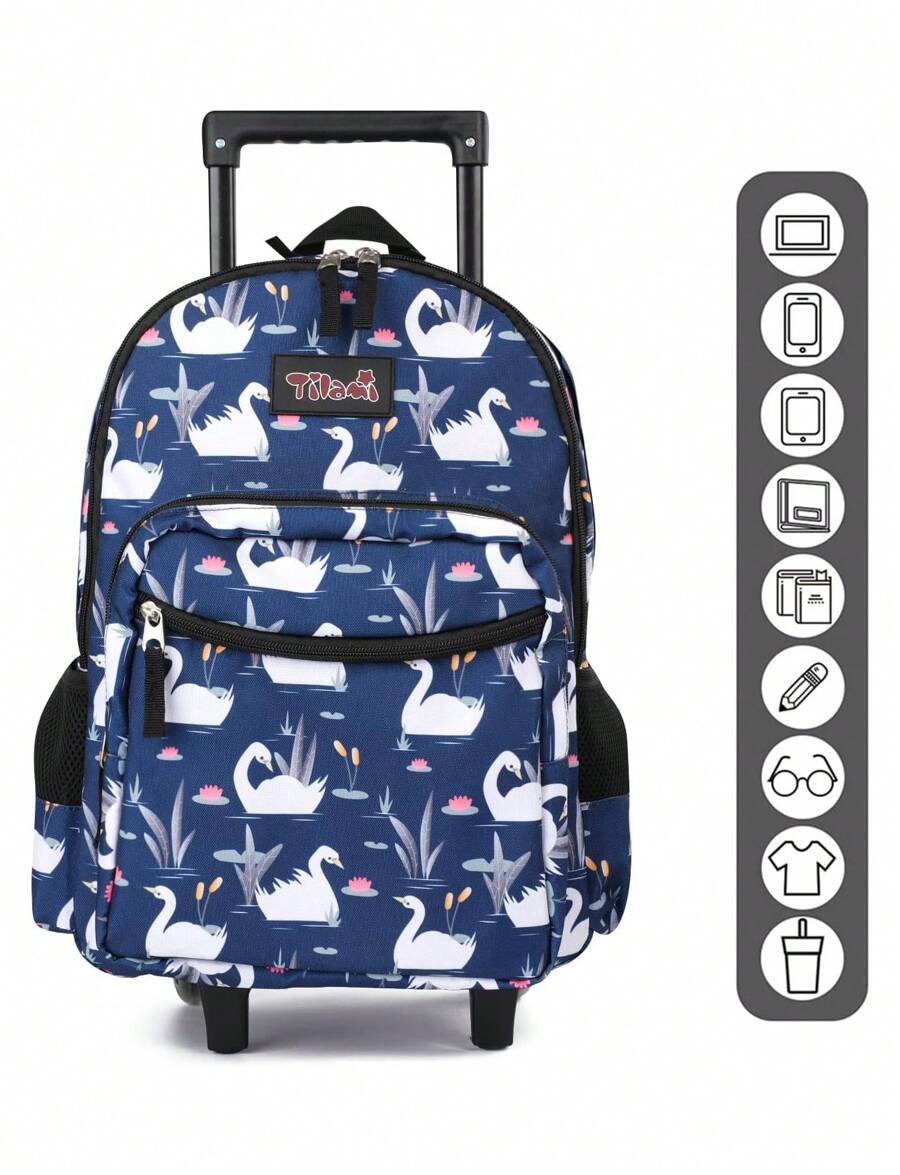 Tilami Tilami Rolling Backpack 18 Inch Double Handle With Lunch Bag ...