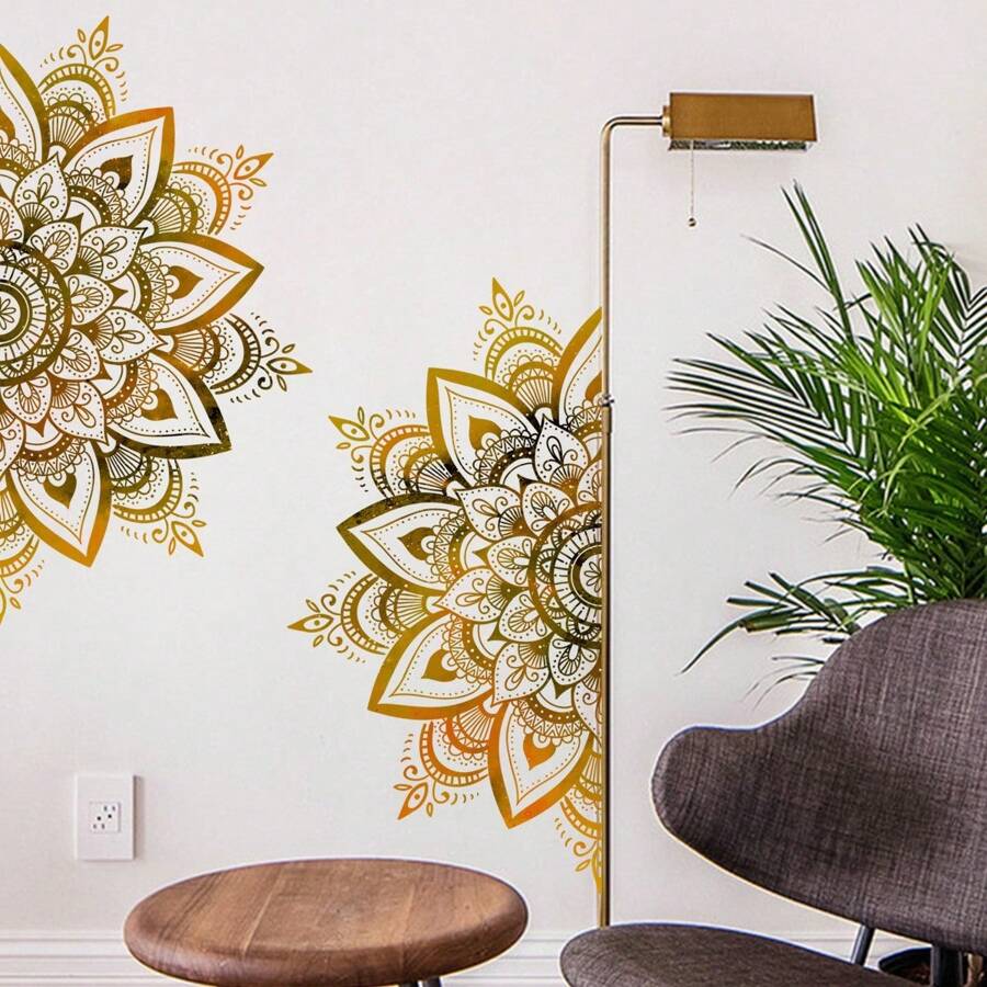 1pc Splicing Bohemian Style Wall Stickers For Living Room And Bedroom ...