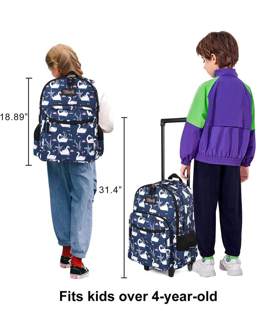 Tilami Tilami Rolling Backpack 18 Inch Double Handle With Lunch Bag ...