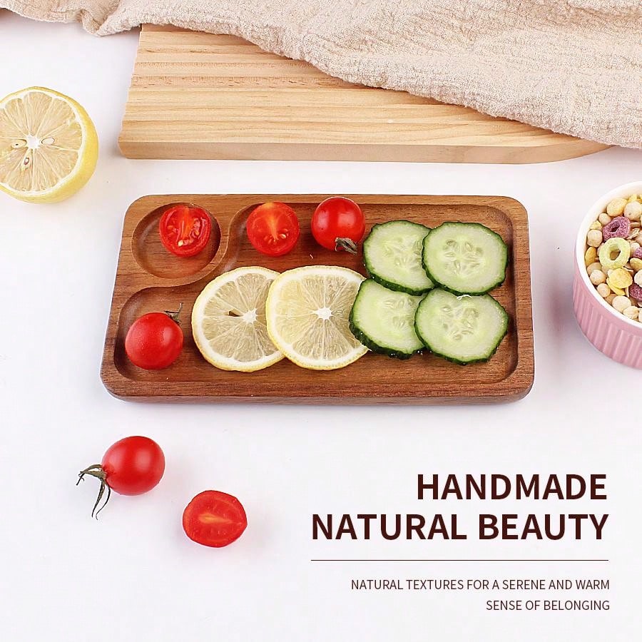 Wooden Tray, Rectangular Cake & Dessert Platter, Suitable For ...