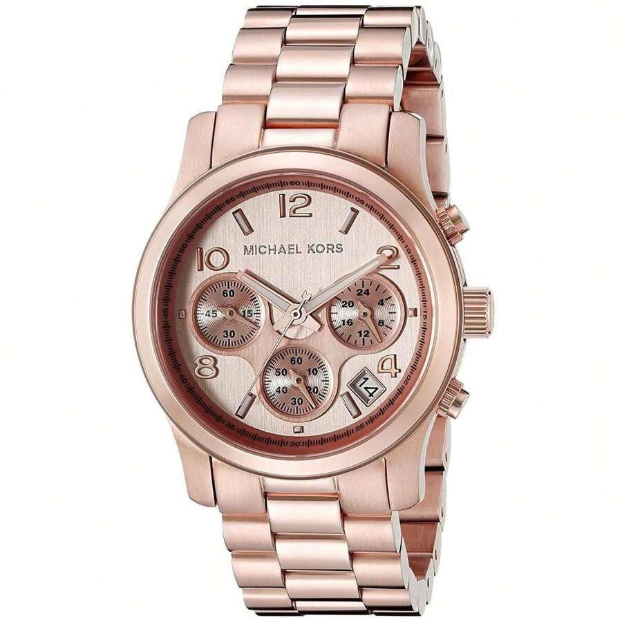 Michael Kors Michael Kors Women's MK5128 Runway Chronograph Rose-Tone ...