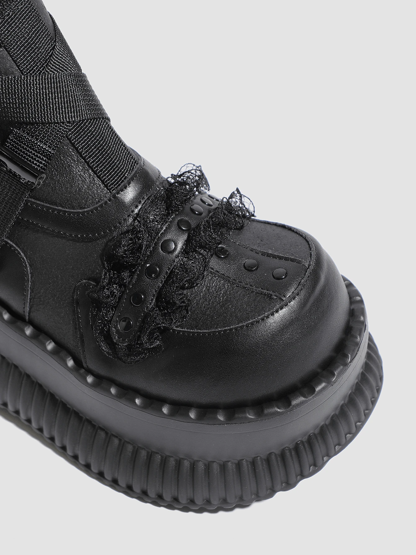 Japanese Punk Rock Style Platform Ankle Boots, Woman 2024 New Rock ...