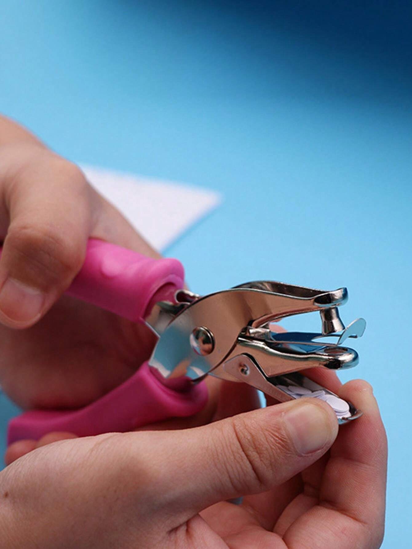 Round Hole Punch Paper Card Mini Round Hole Puncher Stationery Loose ...