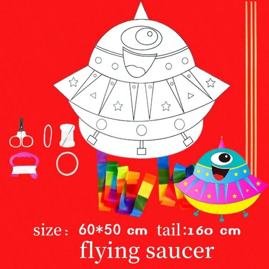 DIY Kite Making Kit, Hand-Made Kite Craft Materials With Painting And ...