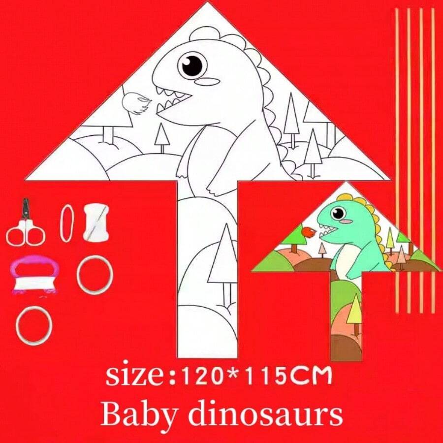 DIY Kite Making Kit, Hand-Made Kite Craft Materials With Painting And ...