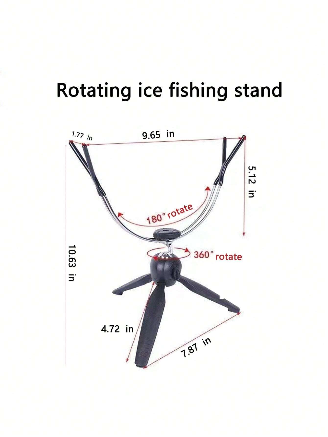 Rotary Ice Fishing Stand, Outdoor Wild Fishing, Fishing Rod Stand ...