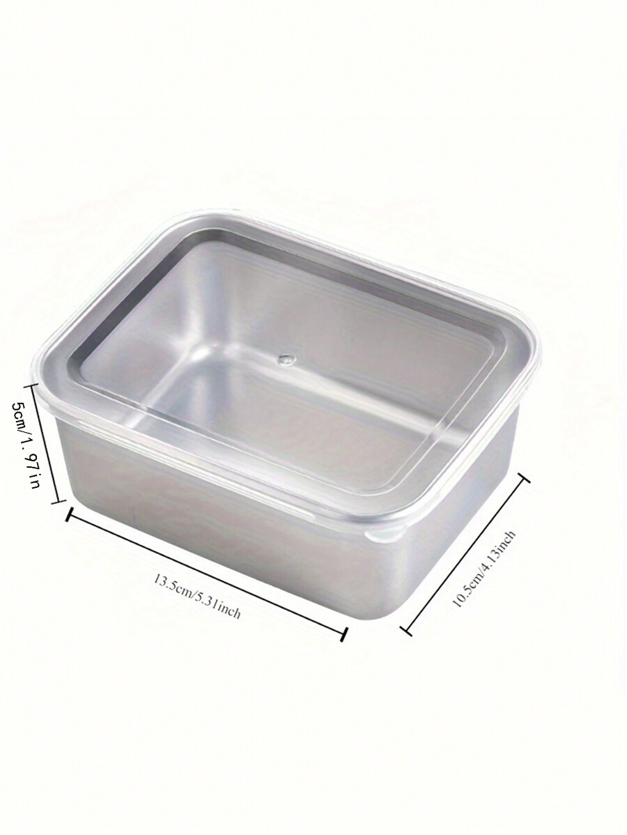 Stainless Steel Food Storage Square Box, Manual Lid, Hand Wash ...