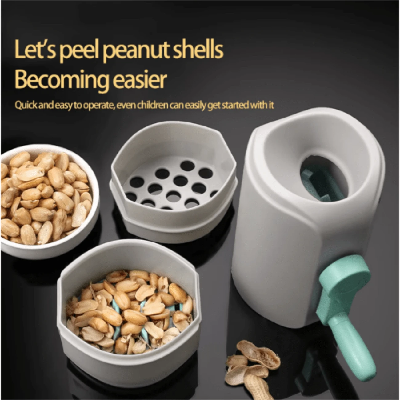 Nut Peanuts Heavy Duty Nutcracker Kitchen Peanut Sheller Hand Crank ...