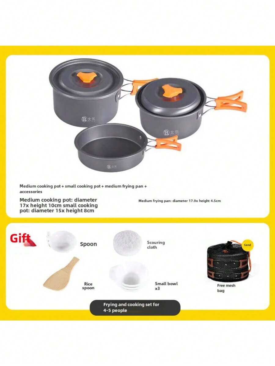 Outdoor Cookware Camping Cooking Set, Includes Stove, Kettle, Cookpot ...