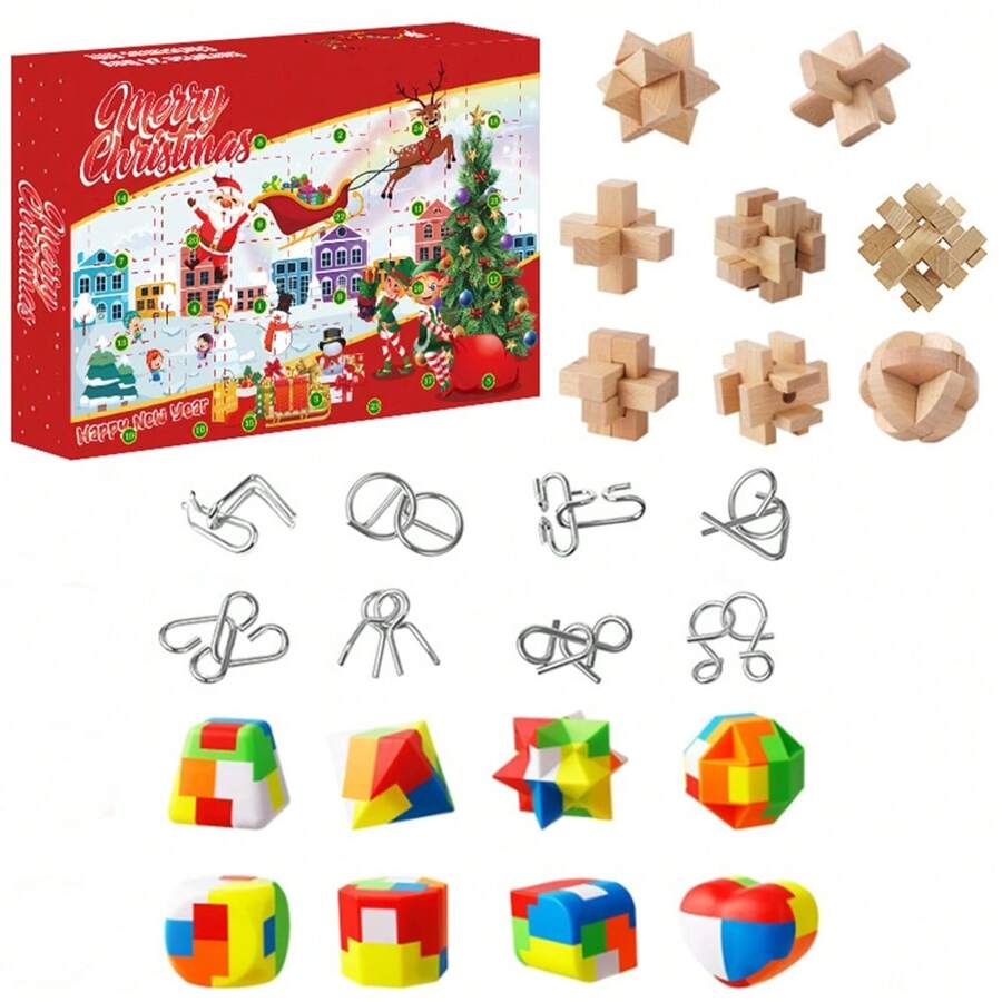 Christmas Advent Calendar 2024 Building Blocks, 24 Days Surprises ...