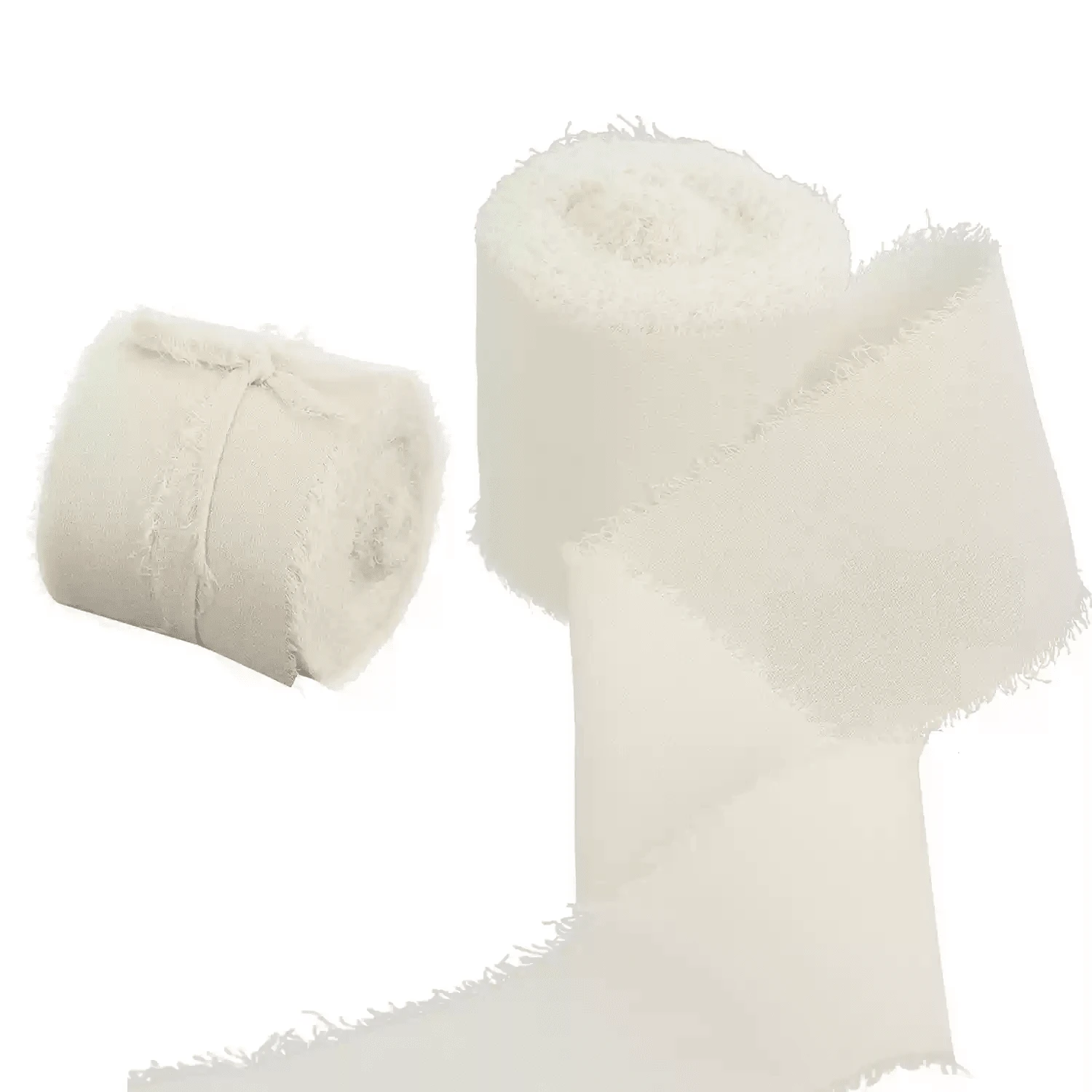 DIY Edged Chiffon Silk-Like Ribbons Wedding Invitation Bouquet Fabric ...