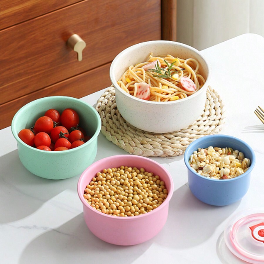 Portable Plastic Airtight Food Storage Containers With Lids, Meal Prep ...