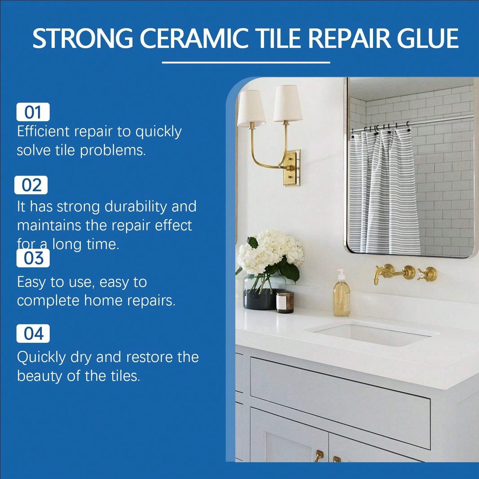 Ceramic Tile Repair Paste, Tile Peeling, Cracking & Hollow Repair Paste ...