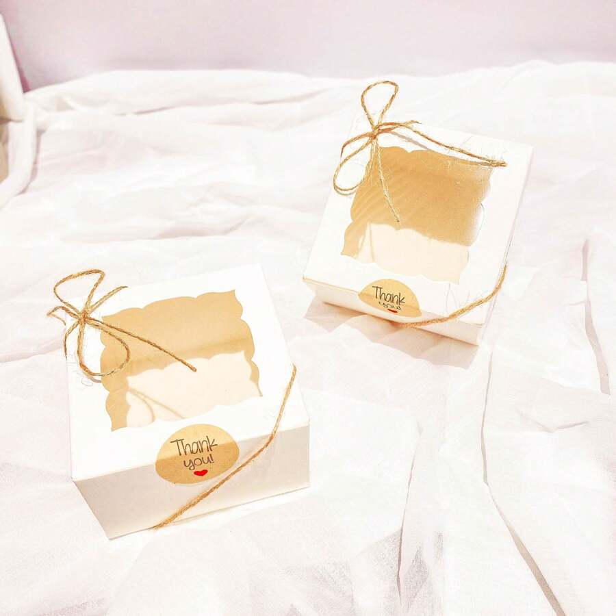 150-Pack Kraft Paper Bakery Boxes With Display Windows - Food Safe ...