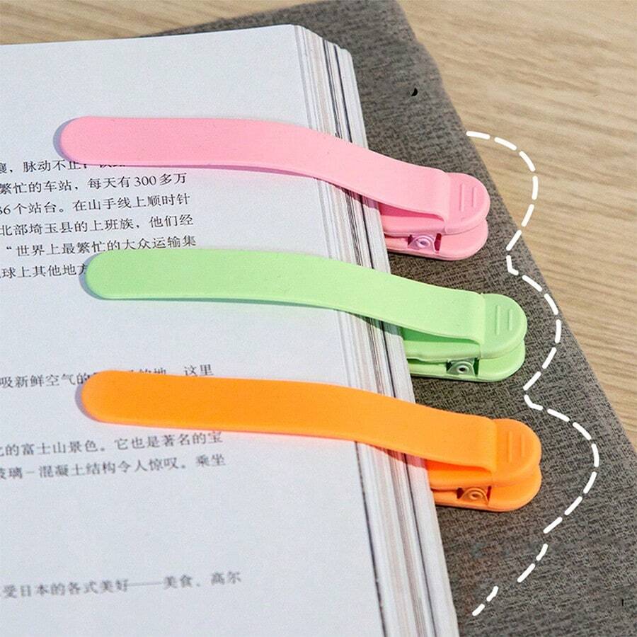 3pcs Automatic Bookmark, Silicone Book Marks For Reading Women, Men ...