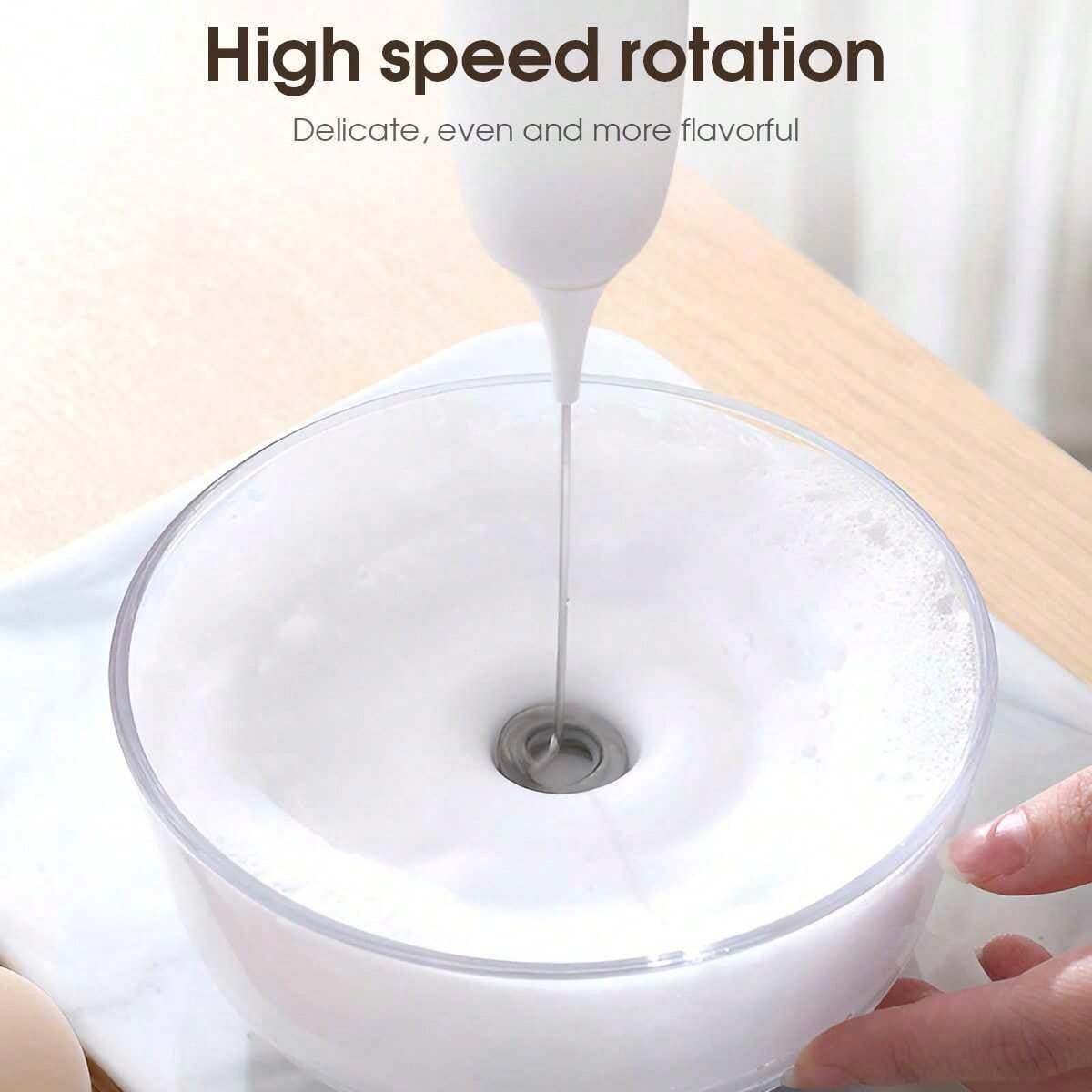 Handheld Egg Beater Froth Mixer Kitchen Automatic Coffee Cappuccino ...