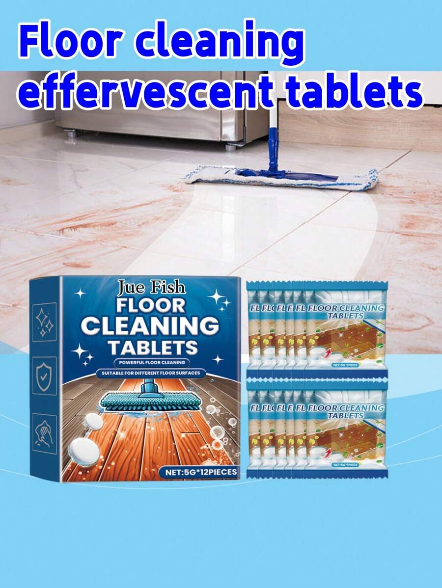 Floor Cleaning Effervescent Tablets - Tile And Ceramic Cleaner To ...