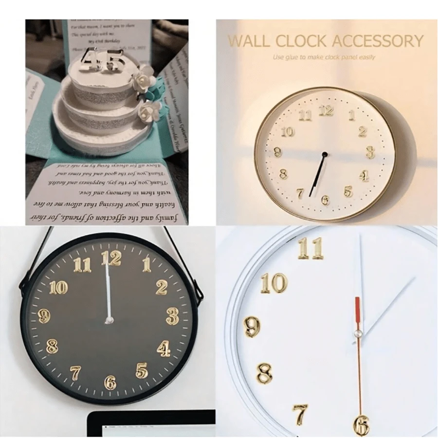 1 pezzo Set di numeri per orologio in numeri arabi e romani, numeri di ...