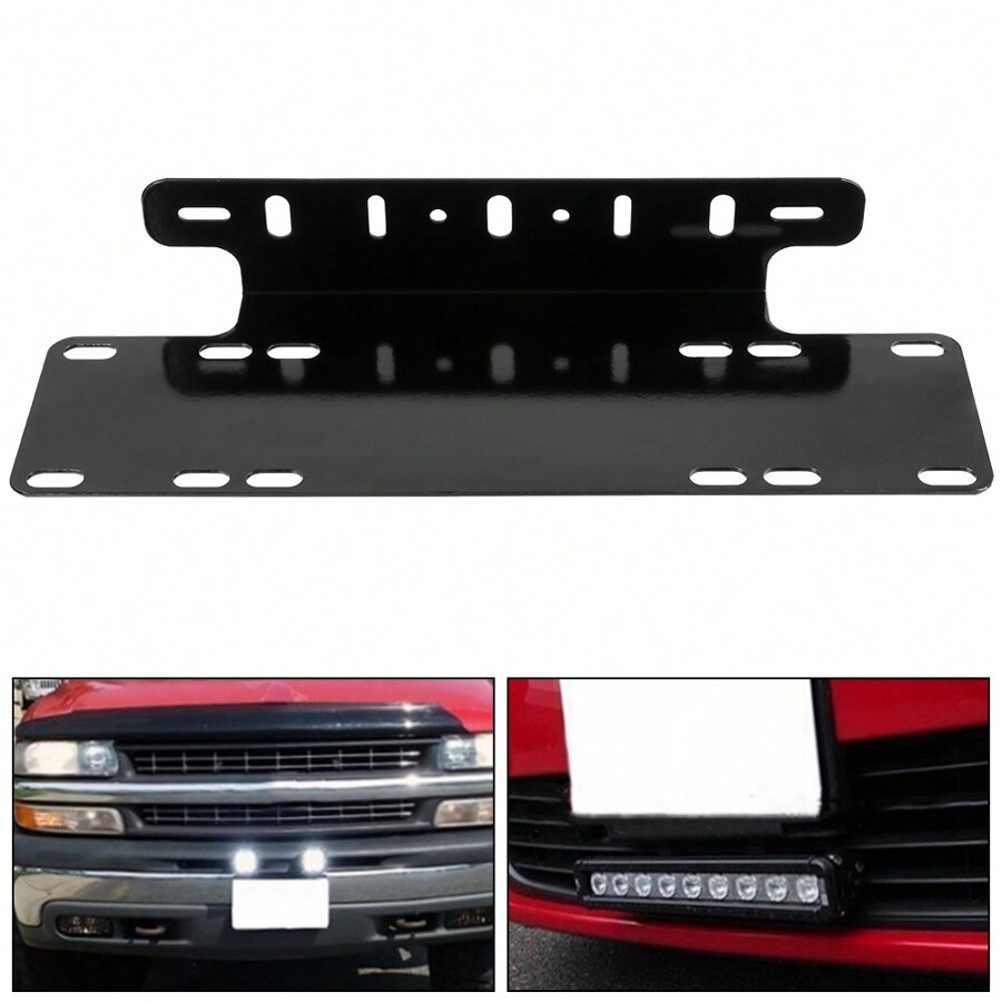 Car Licence Mount Mount LED Bar Working Light License Plate Light ...