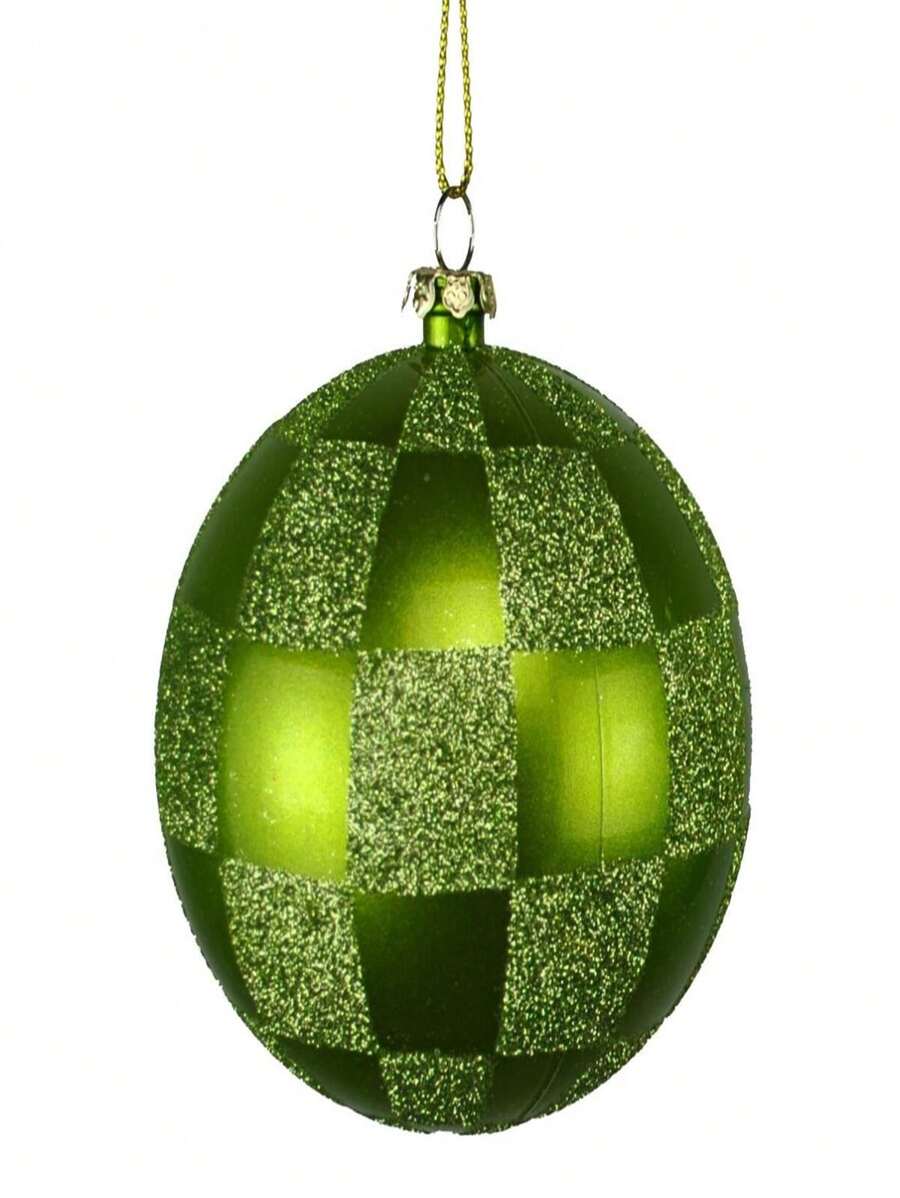 80 Mm Lime Green & Sage Green Checker Ball Ornament for Sale Australia ...