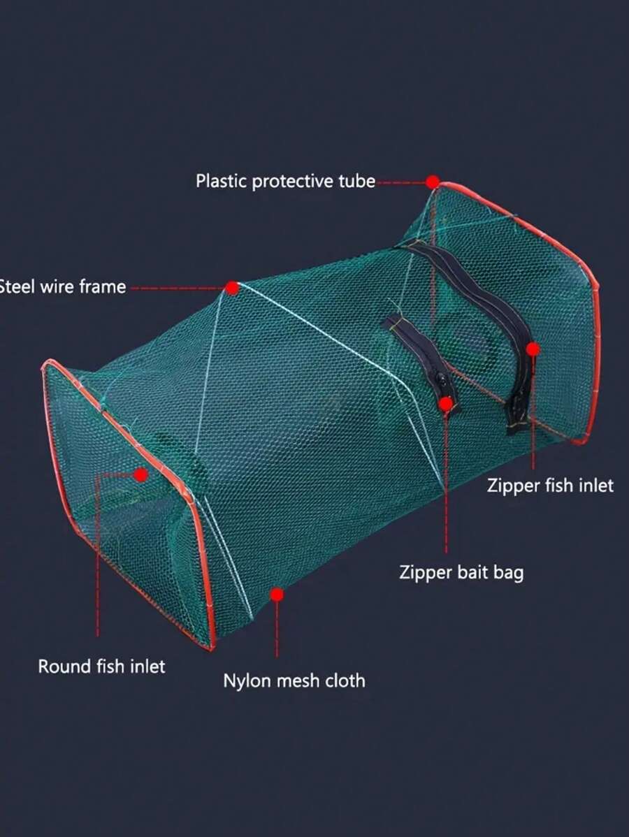 1pc/Portable Collapsible Shrimp Traps And Fish Traps Outdoor Fishing ...