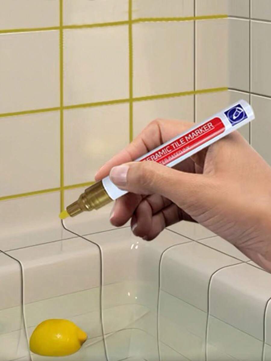 1pc Ceramic Tile Beauty Joint Pen, Bathroom Tile Joint Cleaning ...