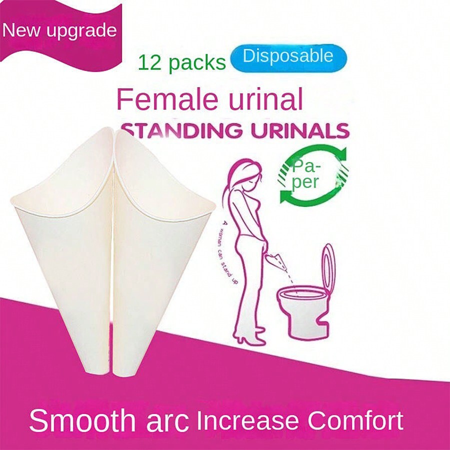 12 piezas Dispositivo femenino de miccióndescartable, orinal portátil ...