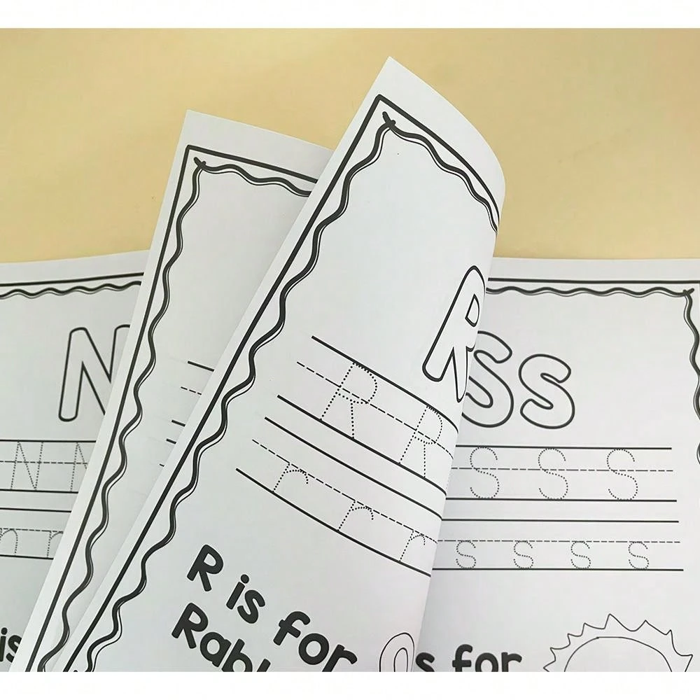 Lachilly Cahier de traçage de l'alphabet de 28 pages pour enfants ...