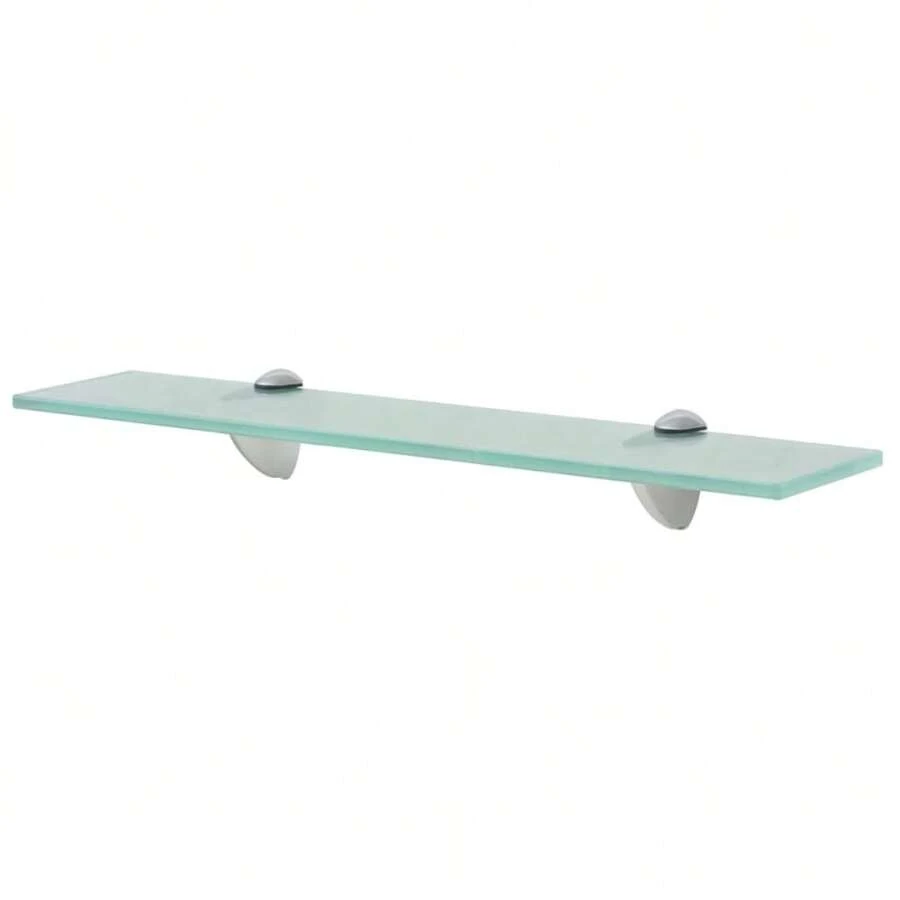 Clear Glass Floating Shelf 19.7x7.9 Inches Sleek Modern Wall Mounted ...