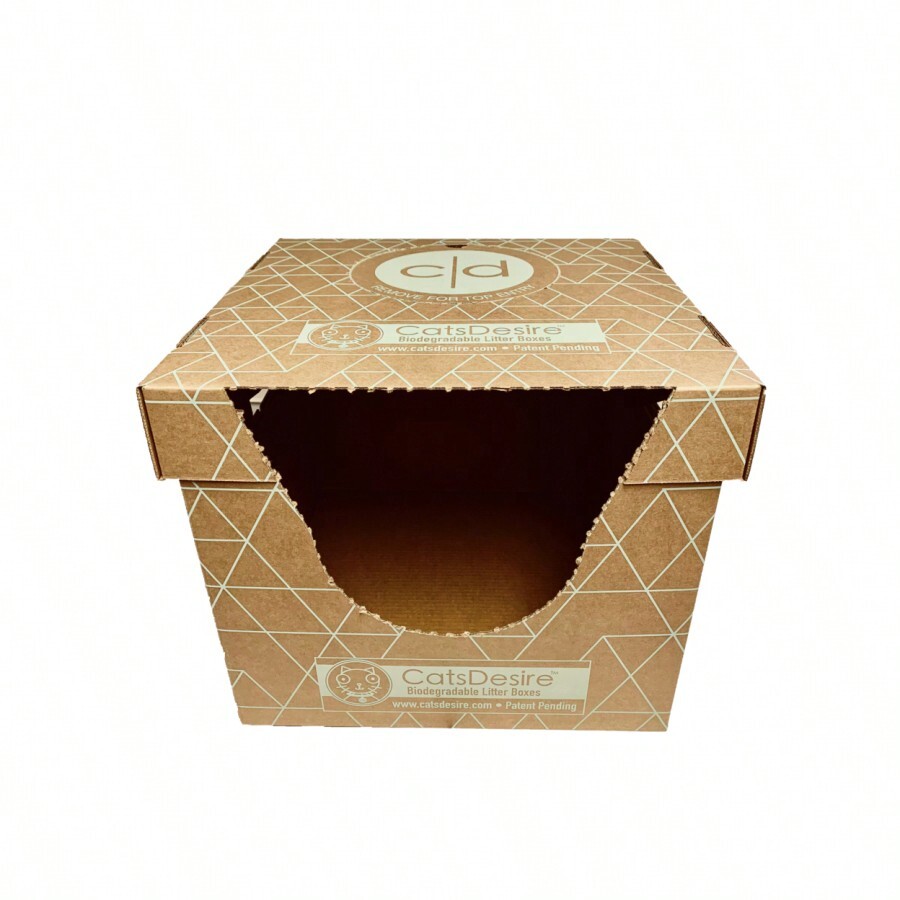 Cats Desire Litter Boxes Disposable Litter Box Cats Desire Top-Side ...