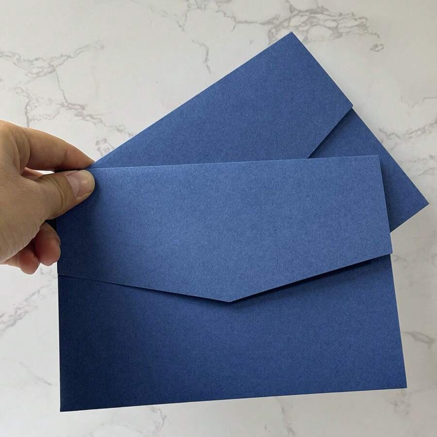 25 Pieces Tri-Fold Pocket Wedding Invitation Cover, Engagement XV ...