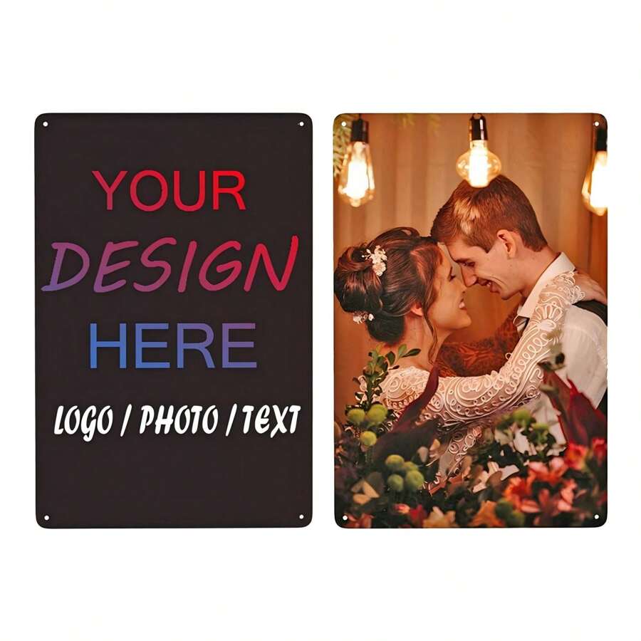 Custom Metal Prints Design Your Own Photo Picture Text Personalized ...