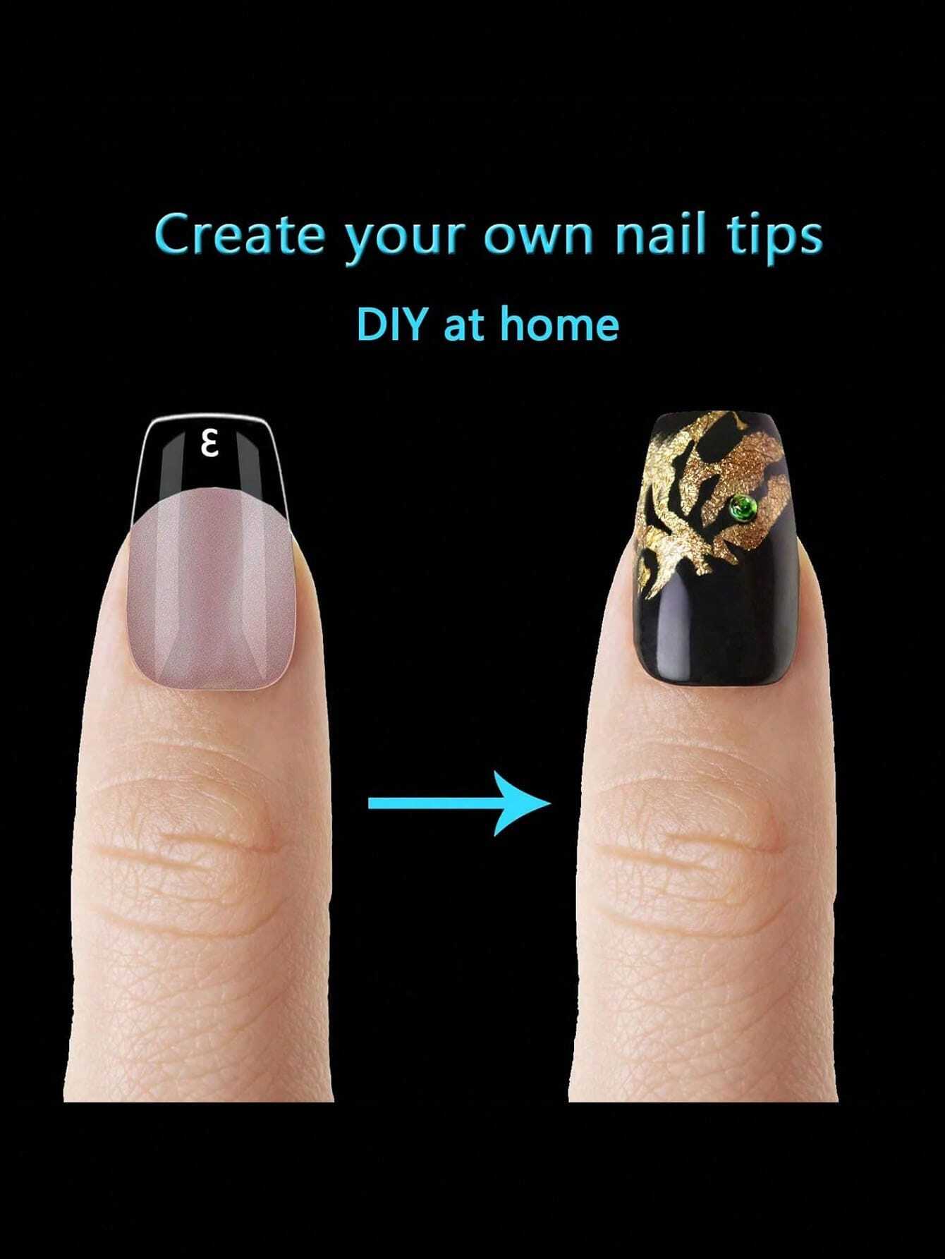 120pcs Extra Short Coffin Nail Tips Half Matte Pre Filed Soft Gel