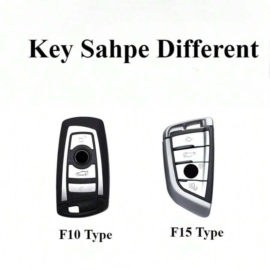 Glossy Carbon Fiber Pattern Car Key Cover For BMW 1 2 3 4 5 6 7 Series ...