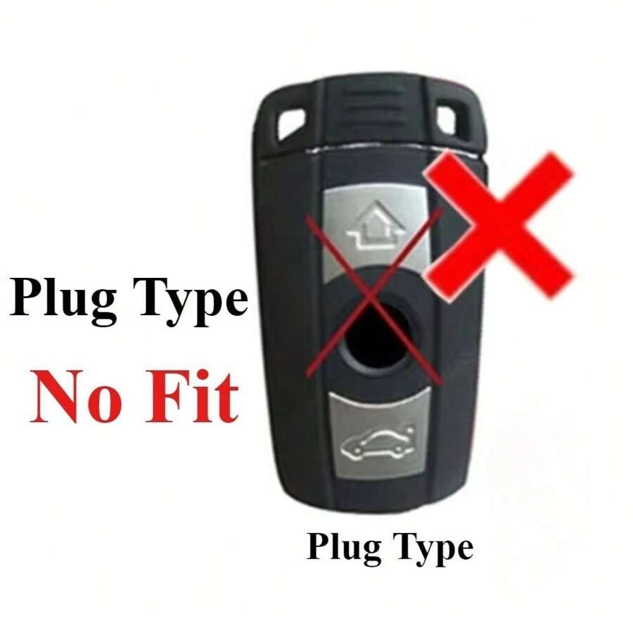 Glossy Carbon Fiber Pattern Car Key Cover For BMW 1 2 3 4 5 6 7 Series ...