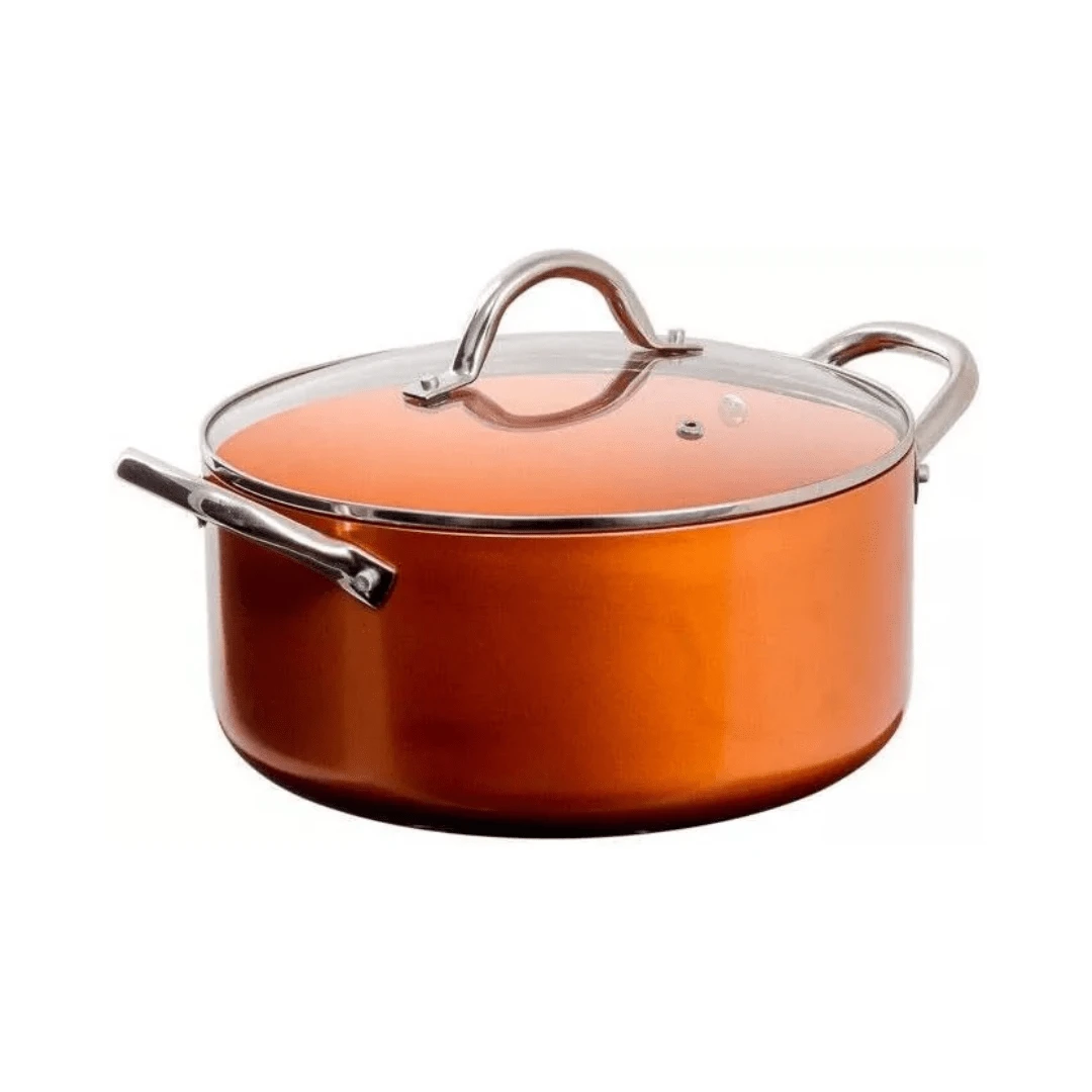 15 Piece Copper Ceramic Nonstick Cookware Set | SHEIN USA