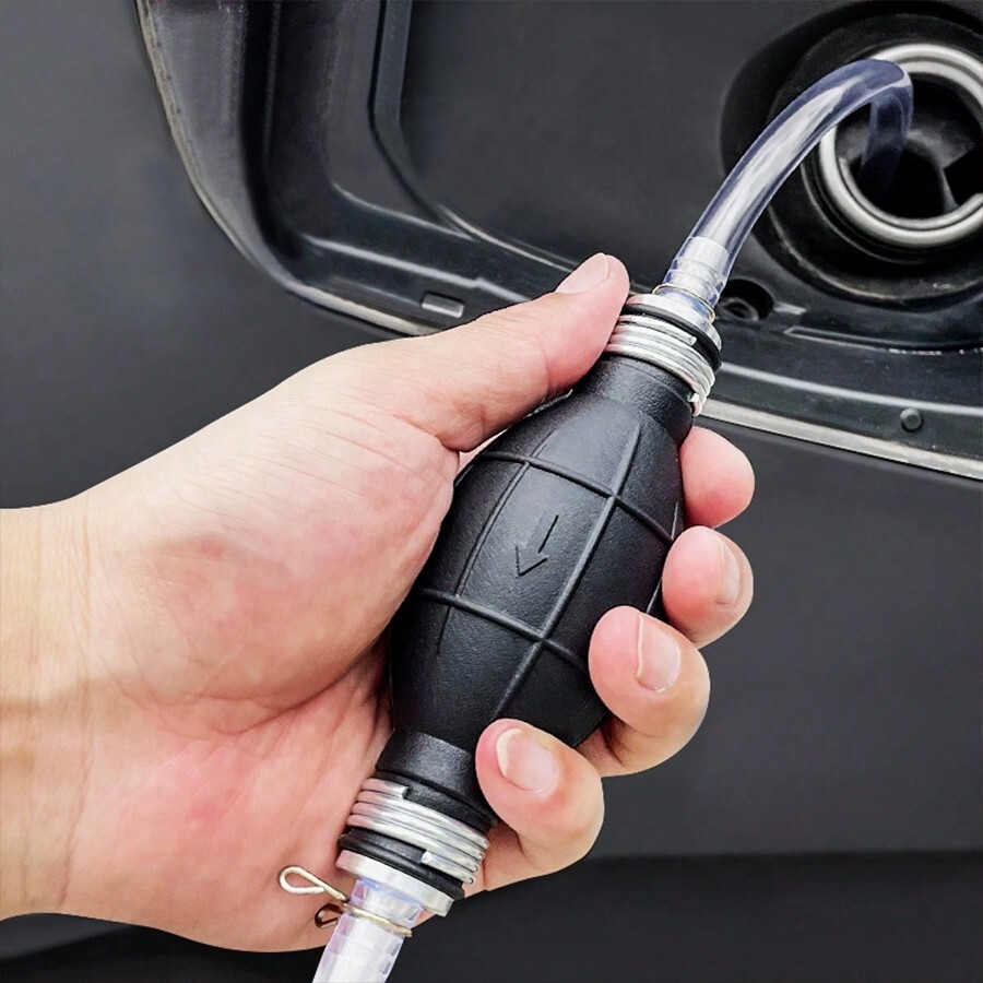 Petrol Hand Hand Held Pump Universal Fuel Pump Rubber Manual Liquid Oil ...