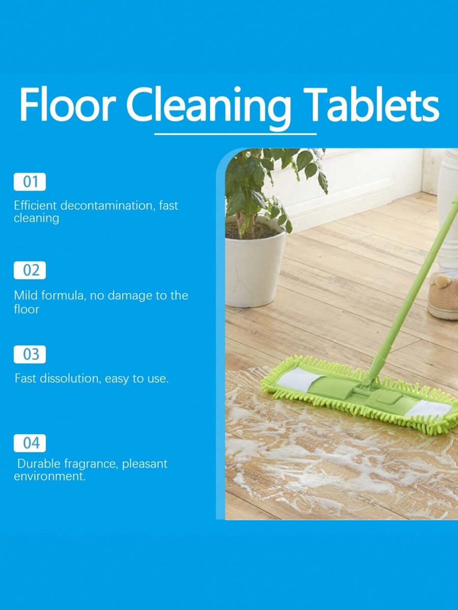 Floor Cleaning Effervescent Tablets - Tile And Ceramic Cleaner To ...