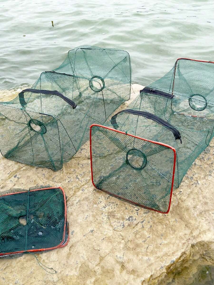 1pc/Portable Collapsible Shrimp Traps And Fish Traps Outdoor Fishing ...