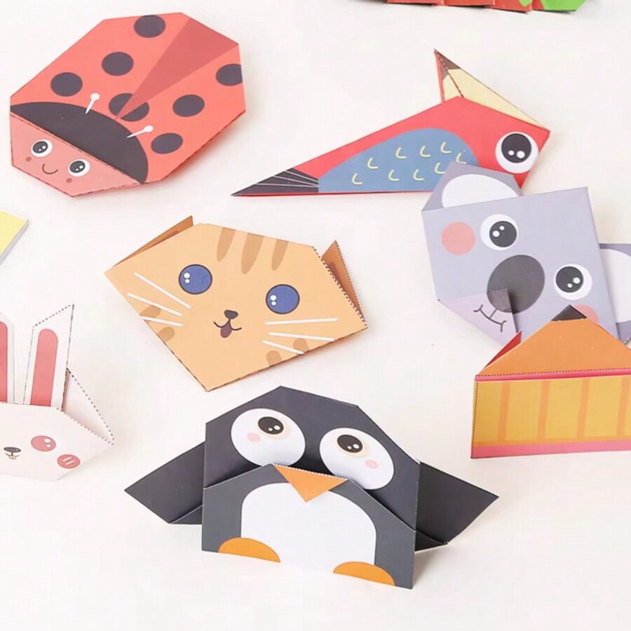 DIY Kids Craft Toy 3D Cartoon Origami Handcraft Paper Cutting Book Art ...