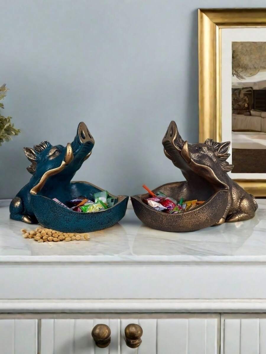 1pc Wild Boar Shaped Storage Box, Boar Key Holder Ornament, Suitable ...