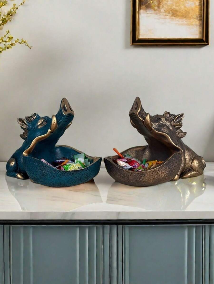 1pc Wild Boar Shaped Storage Box, Boar Key Holder Ornament, Suitable ...