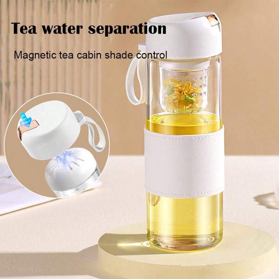 Magnetic Glass High Borosilicate Magnetic Projectile Tea Separation Tea Cup One Key Ejection ...